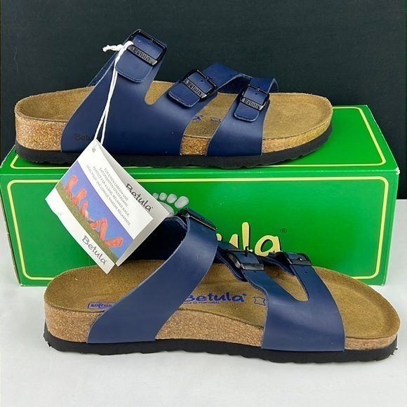 Birkenstock | Shoes | Birkenstock Betula Leo Navy Sandals Size Eu38 ...